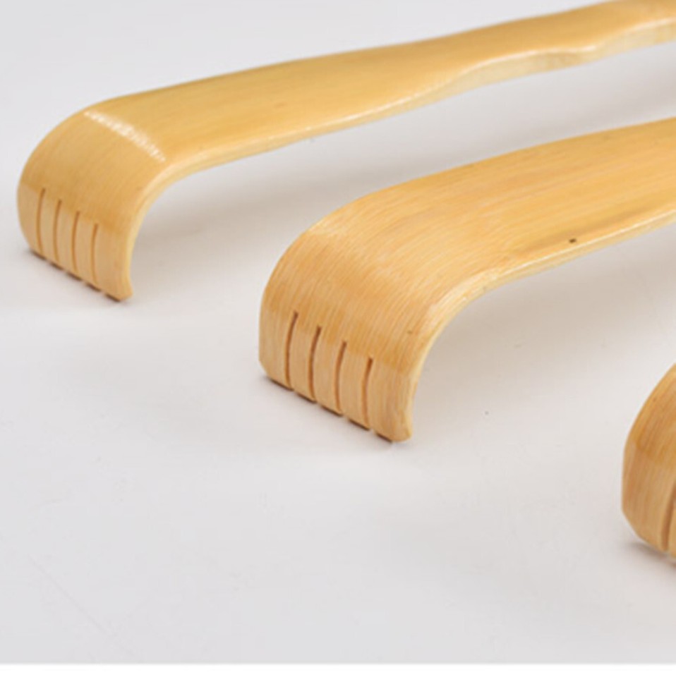 45cm Bamboo Back Scraper Massager Long Handle Back Scratcher Body Itch ...
