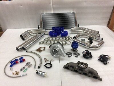 for90-93 Handa Accord 92-96 BB4 T3T4 .63 Turbo Kit Intercooler BOV FMIC ...