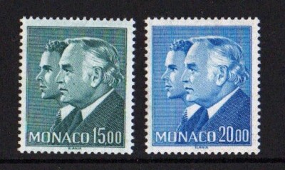 U9354 MONACO 1986/8 Definitive Stamps: Prince Rainier III. and Prince ...