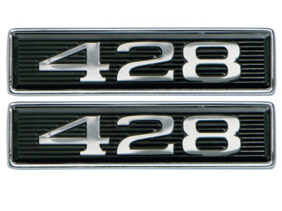 1969 Torino 428 Emblems Hood Scoop GT Ranchero Mustang LH RH Ford New ...