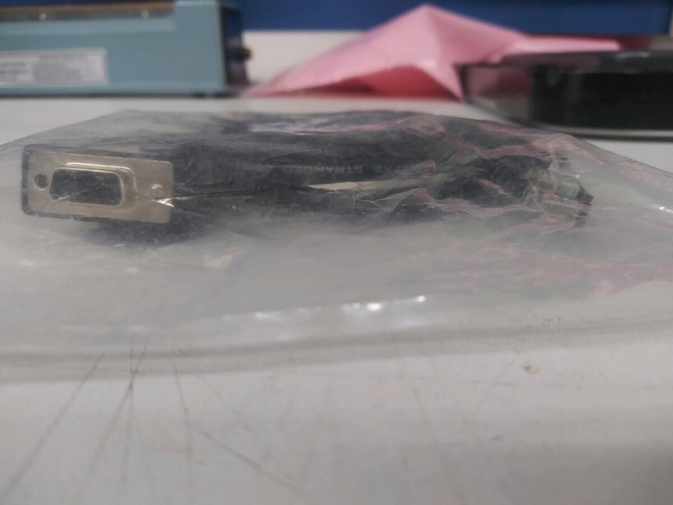 GENUINE Dell Serial DB9 Female To RJ45 Black Cable 1J753 | eBay