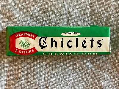 Vintage CHICLETS SPEARMINT 5-STICK GUM PACK Unopened NOS | eBay