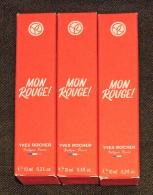 Yves Rocher - MON ROUGE ! Eau de Parfum vapo 10ml*3 - neuf | eBay