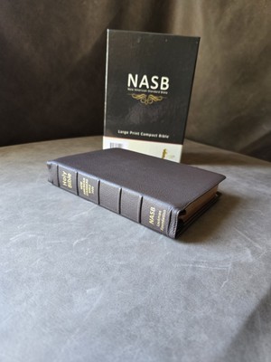 Lockman NASB 2020 Prime Large Print Compact Bible, Brown Goatskin ...