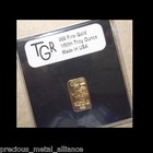 1 /50th OZ GOLD TGR BAR 24K PURE SOLID PREMIUM BULLION 999.9 FINE INGOT ...
