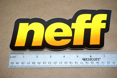 Neff Headwear Sticker 7.5 in x 3.5 in Multicolor Skate Snow Surf Decal ...