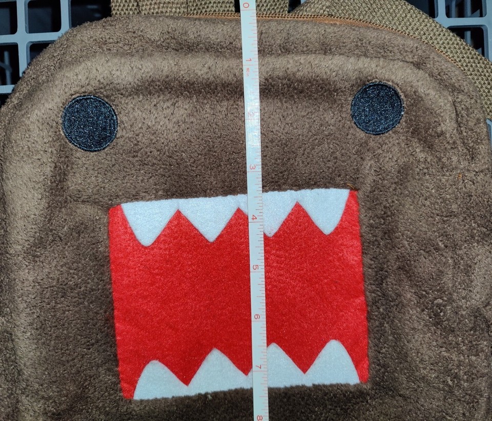 Official Vintage NHK-TYO Domo Kun Plush Backpack 16” Nice 1 Pocket Zip ...