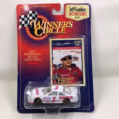 NASCAR Winner's Circle Jeff Gordon #2 1992 Ford Thunderbird Baby Ruth ...