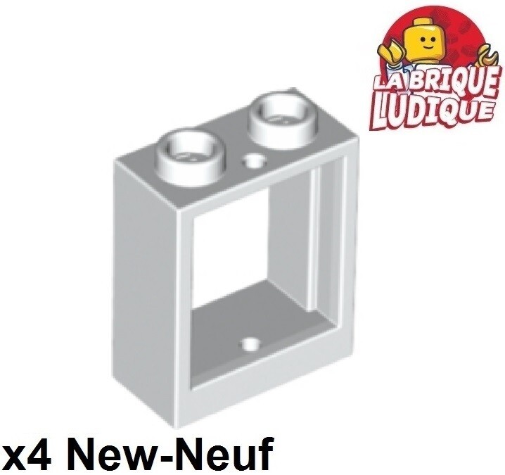 Lego 4x window fenêtre 1x2x2 Flat Front blanc/white 60592 NEUF | eBay