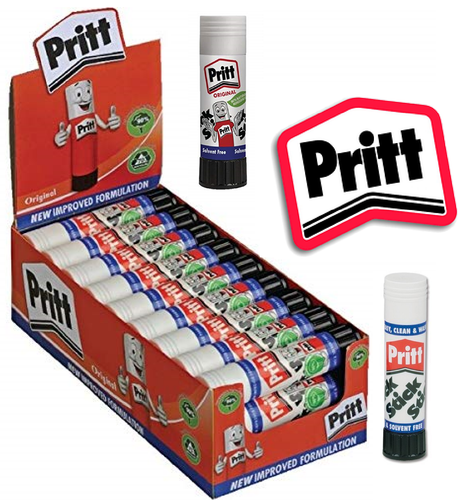 Pritt Glue Stick 11g (Small), 22g (Medium), 43g (Large), Non Toxic ...