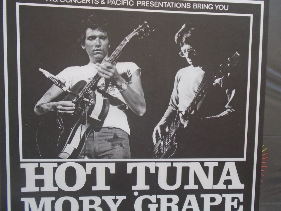 ORIGINAL CONCERT POSTER-HOT TUNA_MOBY GRAPE_AVERAGE WHITE BAND-UCSB-10 ...