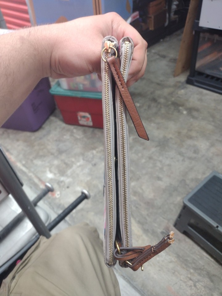 Fossil Devon Floral Multi White Grey Crossbody Bag *See Pictures* | eBay