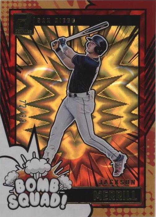 2024 Panini Donruss - Bomb Squad Jackson Merrill #4 Red Xplosion /99 ...