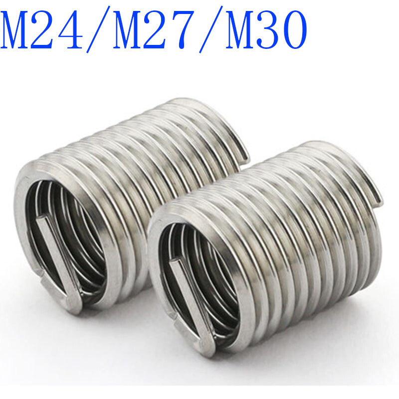M24 M27 M30 Helicoil Thread Insert 304 Stainless Steel Thread Repair ...