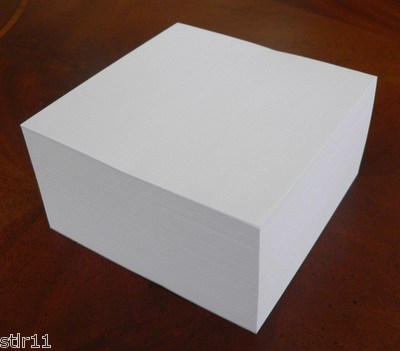 Note Paper Refill Cube - Loose Sheets - "Great for your Paper Holder" 4 ...