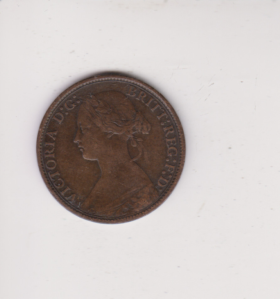 Queen Victoria Farthing 1860 NICE GRADE COIN | Grelly UK