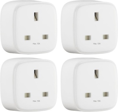4Pack Amazon Basics Wi-Fi Smart Plug Single Outlet Indoor Plug - Used | eBay UK