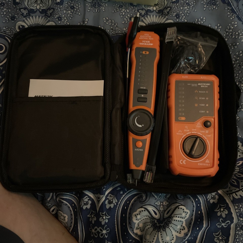 TackLife Multi-Function Wire Tracker Emitter + Receiver CT01 RJ45 RJ11 ...