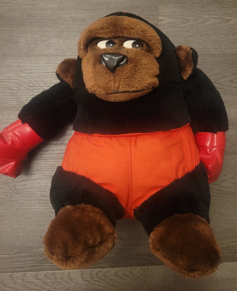 Vintage PMS Side Eye Boxing Gorilla Plush Brown Black Red Shorts 15 ...