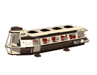 HFY-3920 Shuttle Ferry For 3.75 in (1:18) Figures (Painted) | eBay