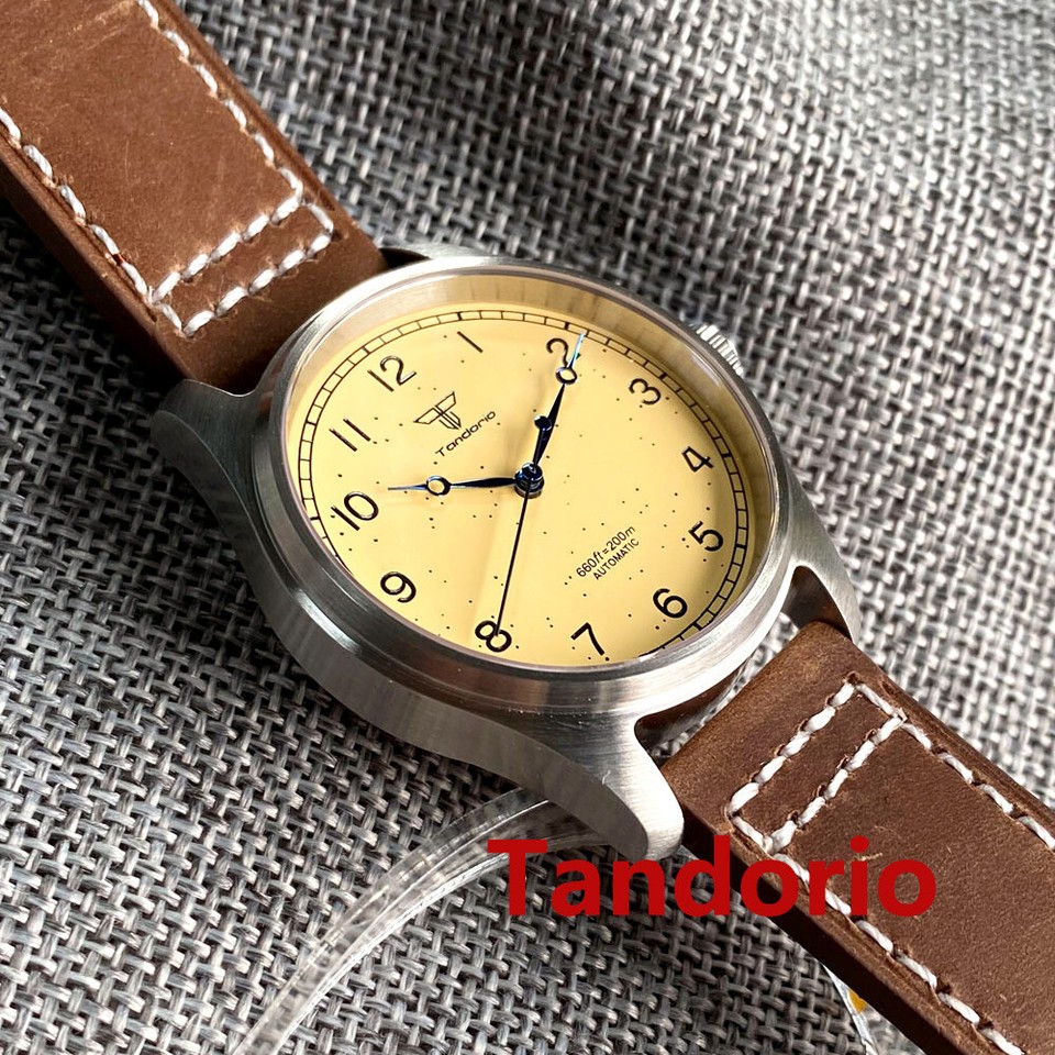 Tandorio 39mm Yellow Start Dial NH35A PT5000 200m Diver Men Watch ...