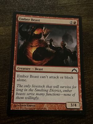 Ember Beast Magic MtG Gatecrash 80/249 D8731* | eBay