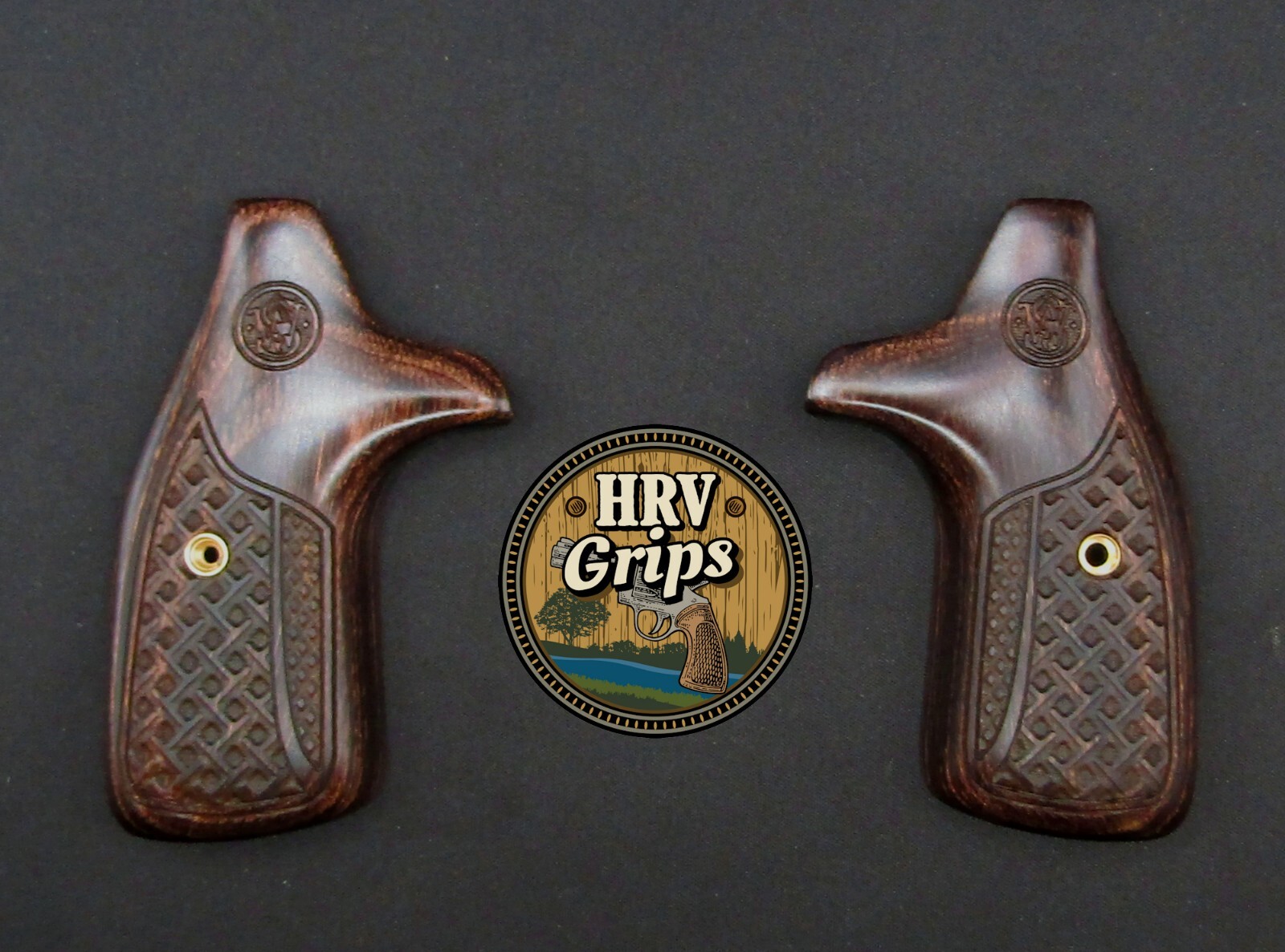 Smith & Wesson J-frame Rd Custom Walnut Altai Grips Basketweave/Mini ...