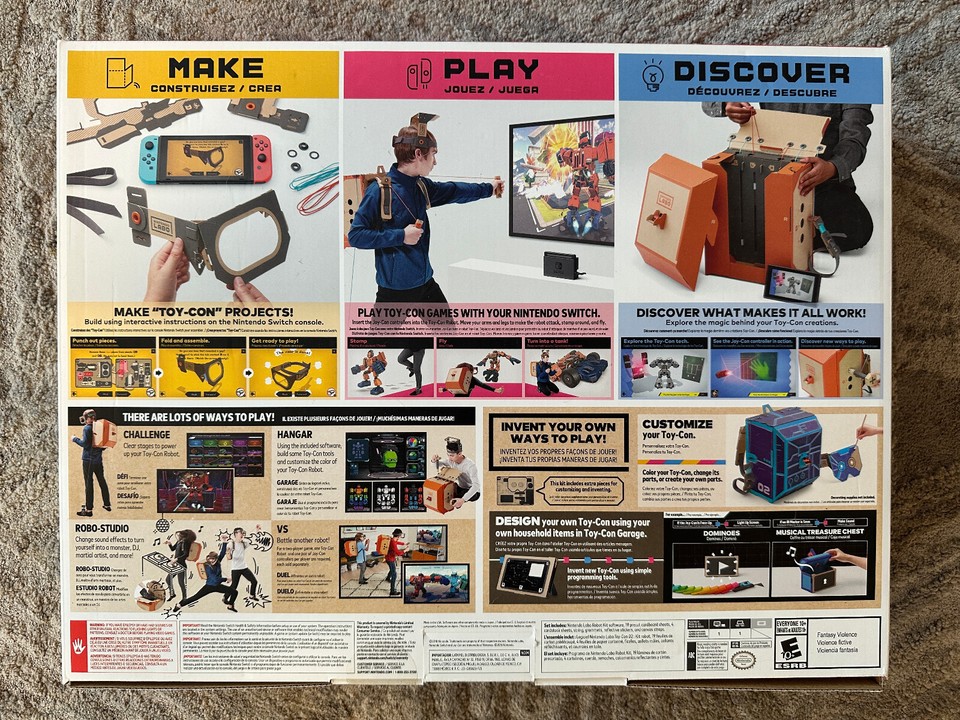 Nintendo Labo: Toy-Con 2 Robot Kit (Switch, 2018) 45496591380 | eBay