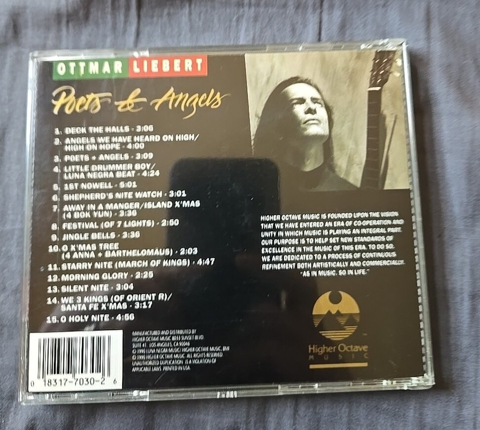 Ottmar Liebert : Poets & Angels: Music 4 The Holidays CD | eBay
