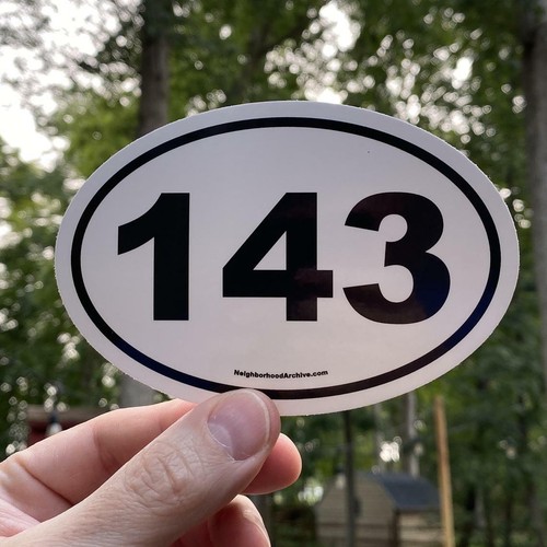 I Love You 143 Car Sticker Mister Rogers | eBay