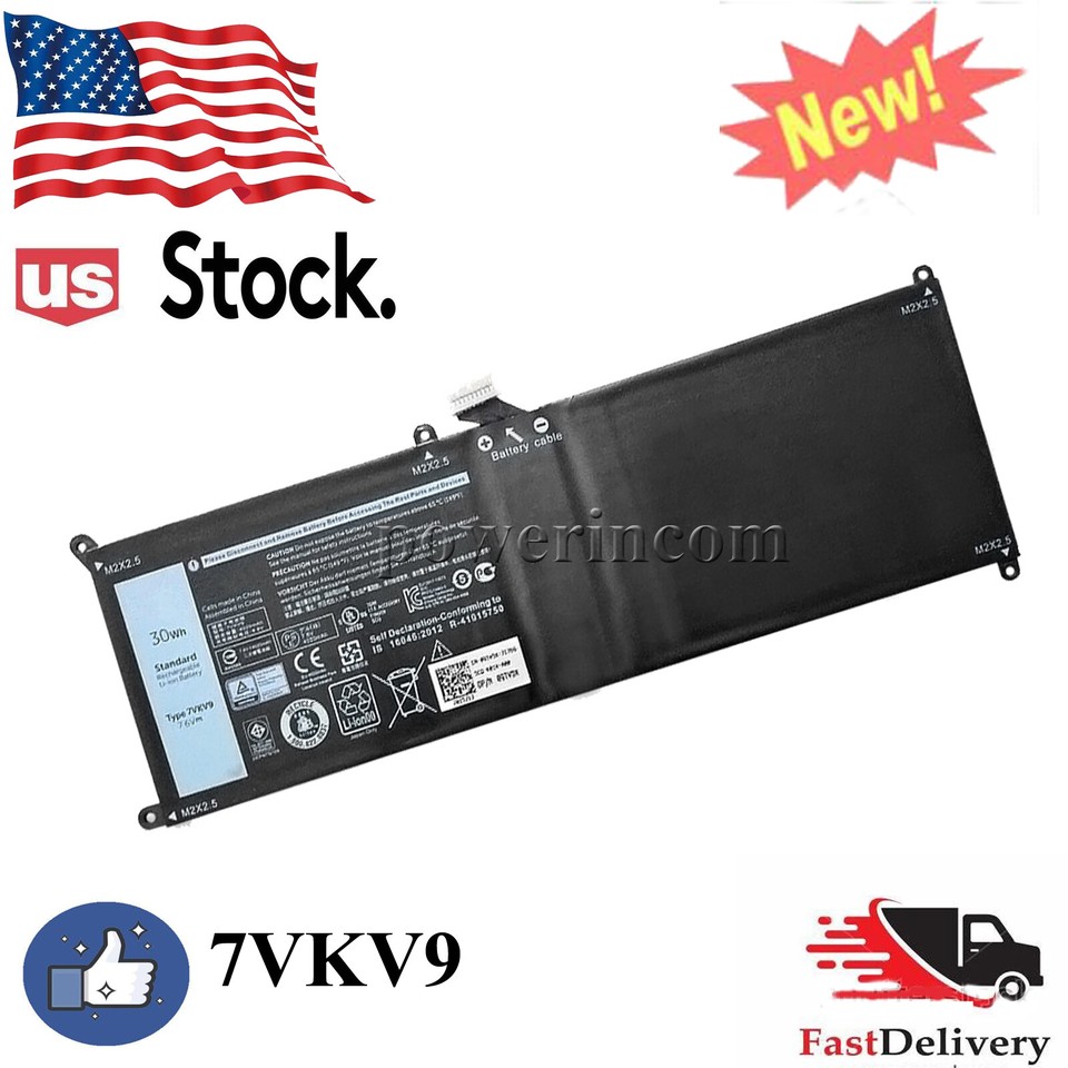 7VKV9-V7 For Latitude12 7275 Xps12 9250batt 7vkv9 07vkv9 9tv5x V55d0 ...