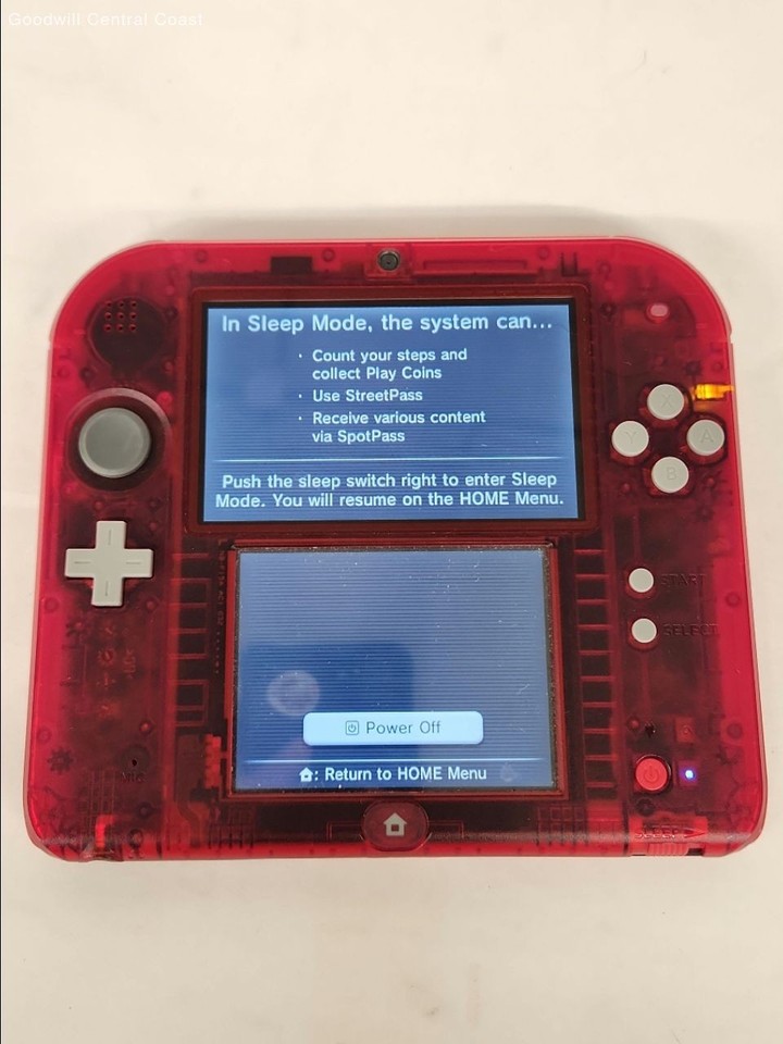 Nintendo 2DS Red Shell Console - For Parts/Not Working | eBay