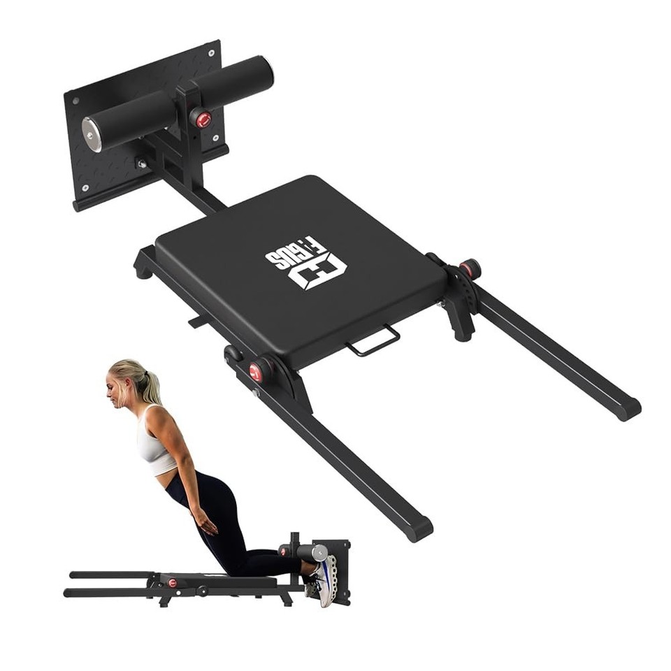 Pro Adjustable Hamstring Curl & Glute Machine with Wheels to build ...