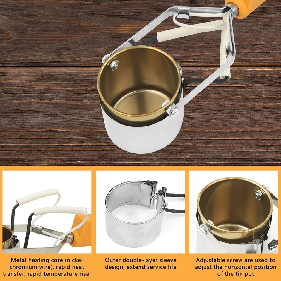 Lead Melting Pot, Lead Melting Pot for Fishing & Bullets Molds Kit ...