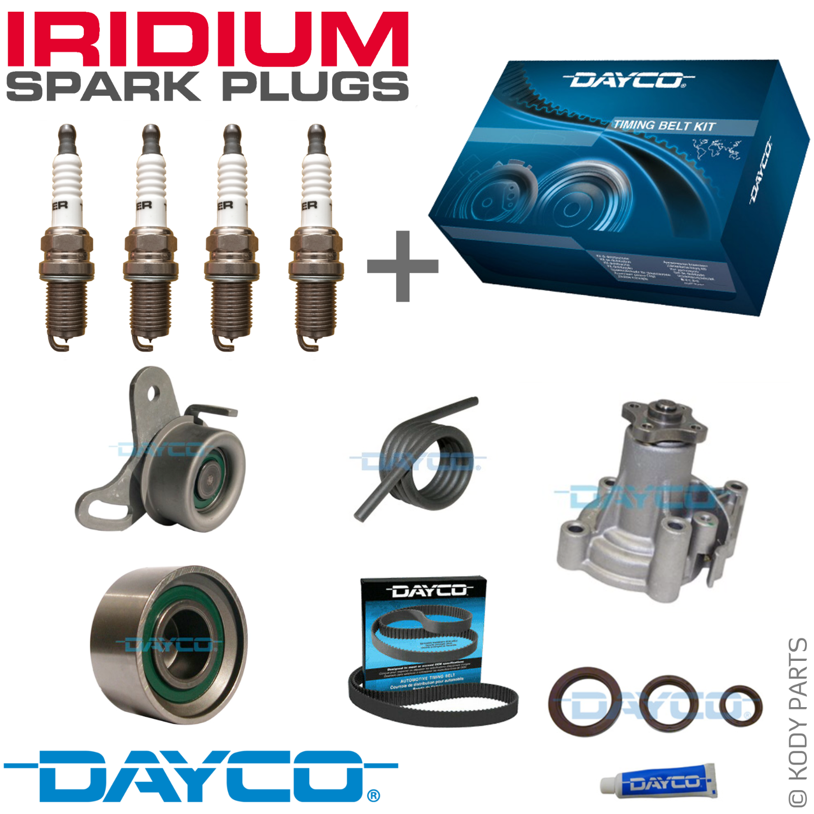 TIMING KIT, WP & IRIDIUM PLUGS -for Hyundai Excel 1.5L DOHC 16v X3 G4FK ...