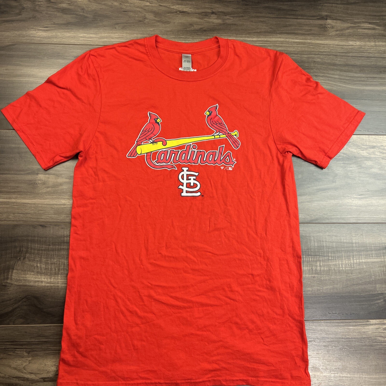 St. Louis Cardinals Shirt Men Medium Red Solid Short Sleeve Crew Neck ...