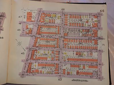 Orig 1929 Bay Ridge 10x12 Map Brooklyn NYC New York City map | eBay