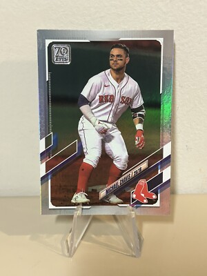 2021 Topps Series 2 Silver Rainbow Foil Michael Chavis #491 Boston Red ...