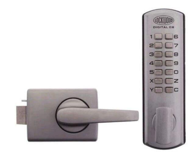 Lockwood 002 Digital DX Deadlatch - Satin Chrome Pearl (002-1LDXSC) for ...