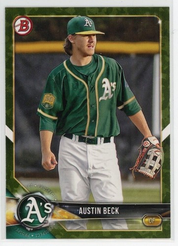 2018 Bowman Baseball Prospects Austin Beck Camo #BP6 | eBay.de