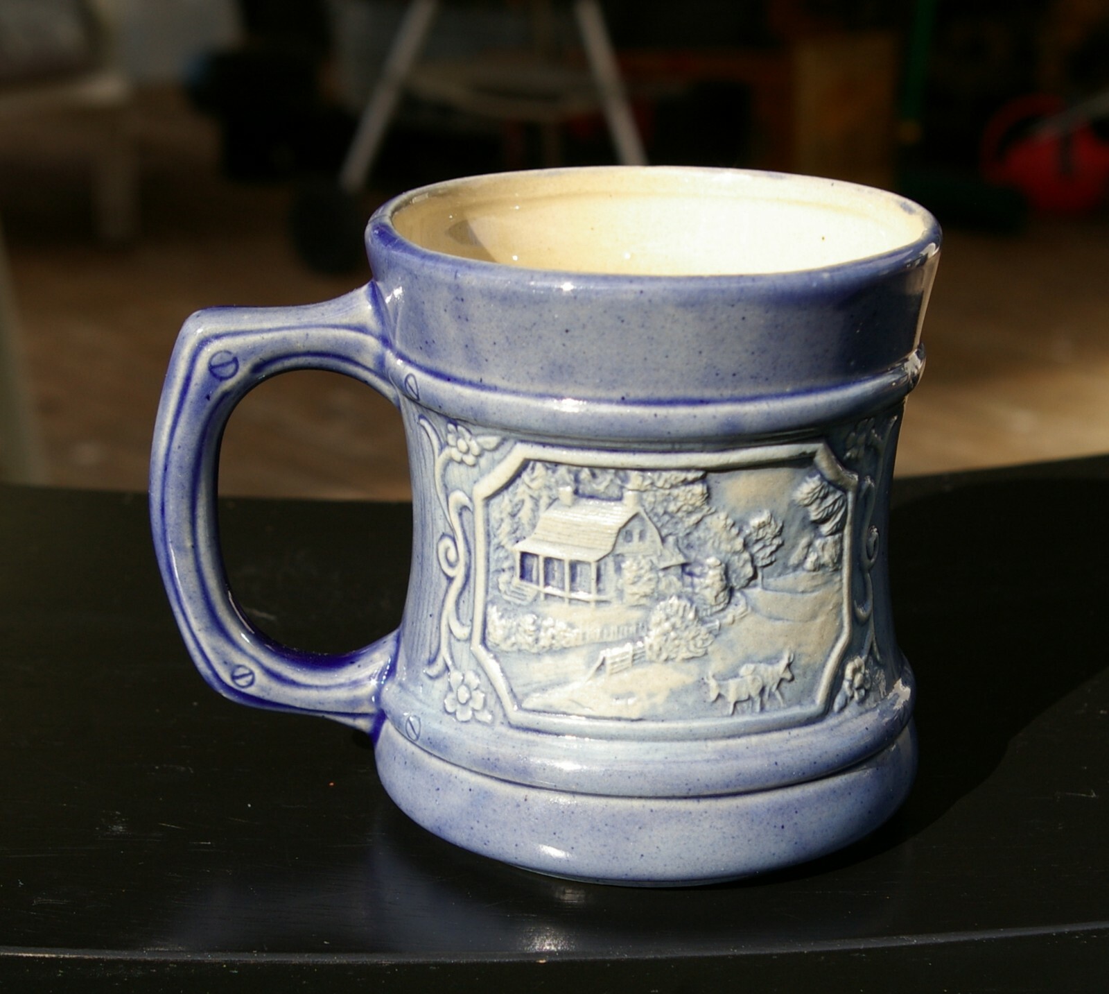 1982 Blue Cast Pottery Mug 3 3/4" Tall by Duncan Enterprises | eBay