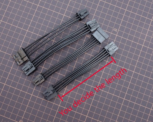 Custom Unsleeved CPU GPU SATA Cable For Cooler Master SFX V 550W 650W ...