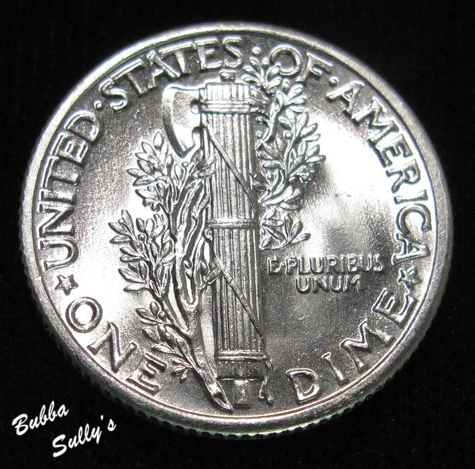 1936 Mercury Dime UNCIRCULATED Full Split Bands | eBay