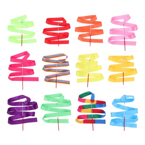 12 Pcs Dance Ribbon Ribbons Toddlers Rhythmic Gymnastics Child Games | eBay