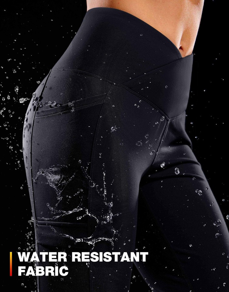 Women's Fleece Lined Pants Water Resistant Winter Thermal Flare ...