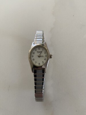 Vintage Sharp Quartz Women's Silver Expanding Wrist Watch 353475 Non ...