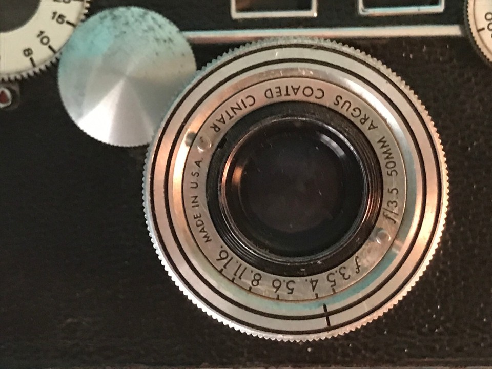 Vintage Argus C3 Rangefinder Camera 3.5 50mm coated Cintar Lens | eBay