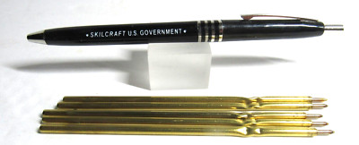 5 SkilCraft U.S. Government Retractable Ballpoint Pen REFILLS Medium ...