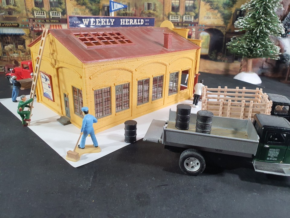 HO Scale Building Printing Station, Warehouse, Factory Substation ...