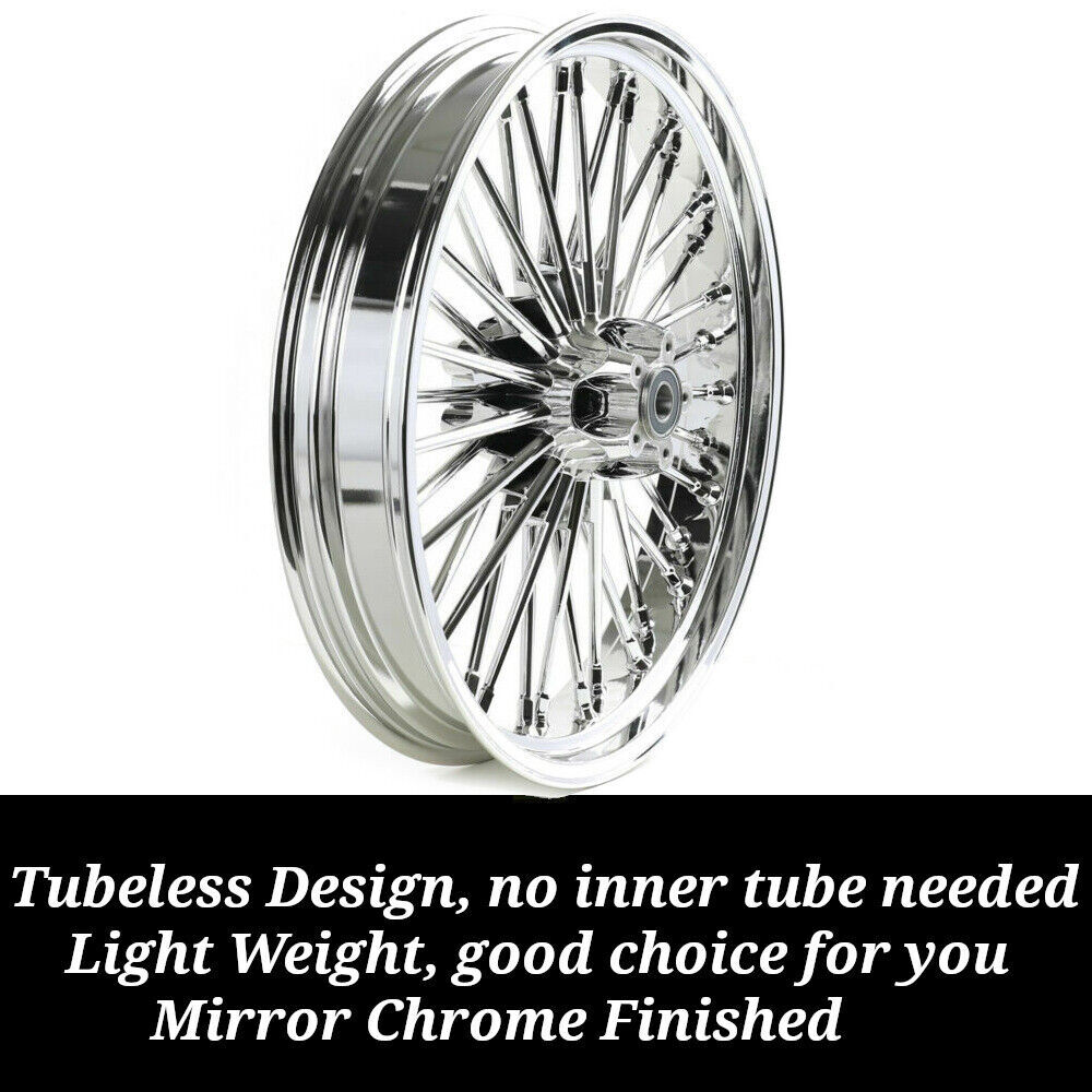 21X3.5 Fat Spoke Front Wheel w/ Rotor for Harley Softail Heritage ...